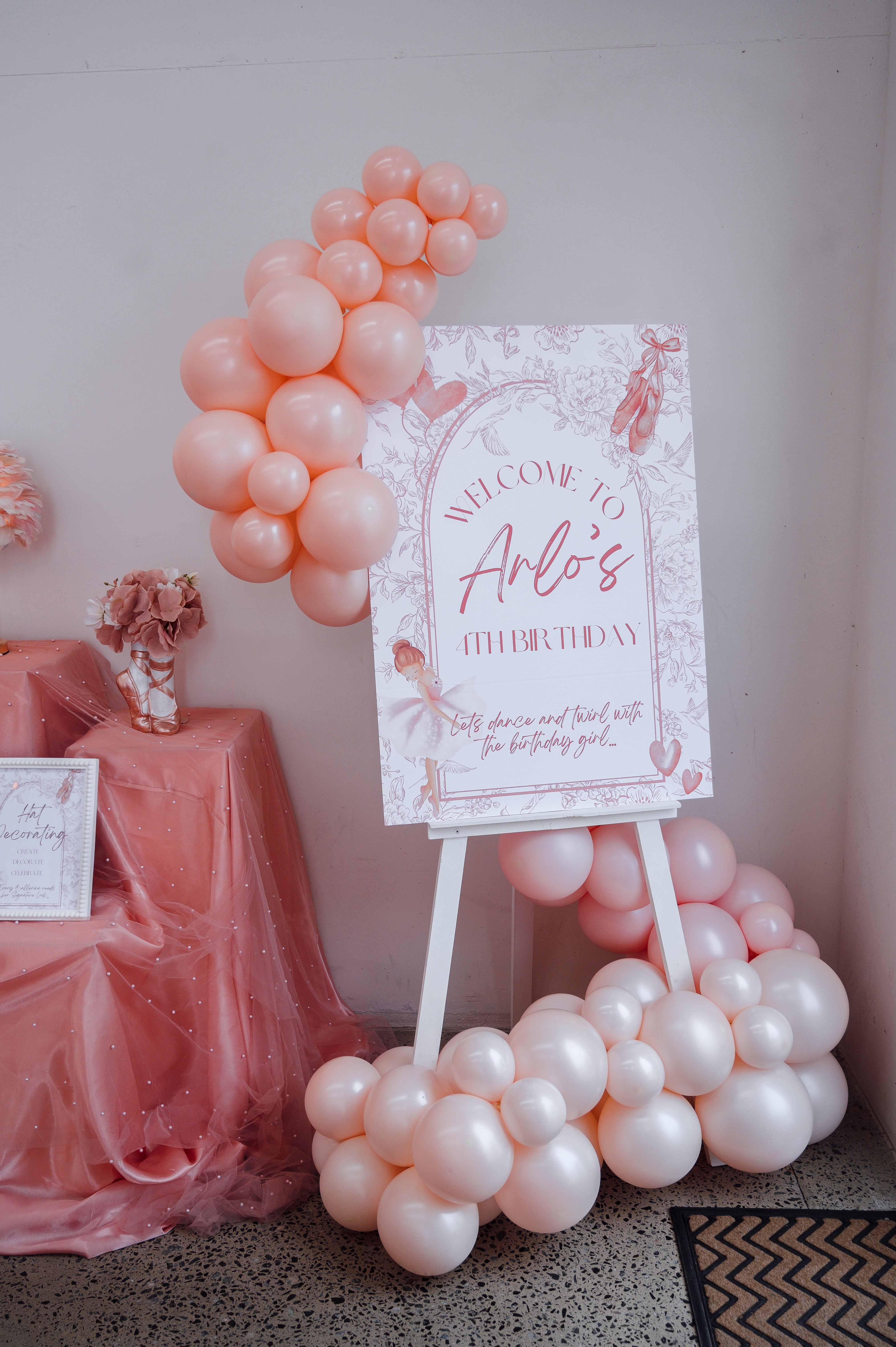 Personalised Take Home Welcome Sign With Easel – The Little Play Co.